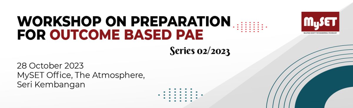WORKSHOP ON PREPARATION FOR OUTCOME BASED PAE SERIES 02/2023 ...