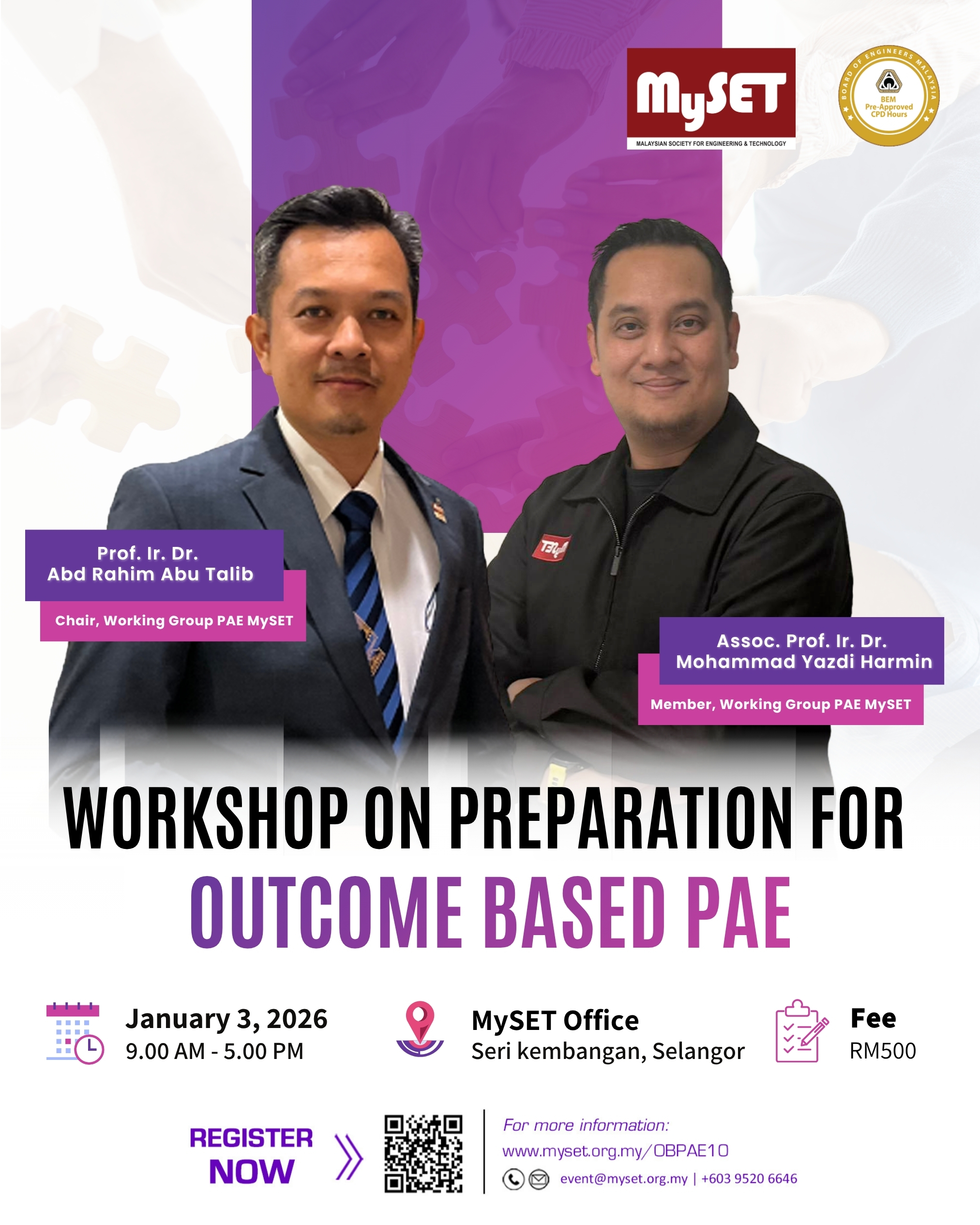 WORKSHOP ON PREPARATION FOR OUTCOME BASED PAE SERIES 04/2025 ...